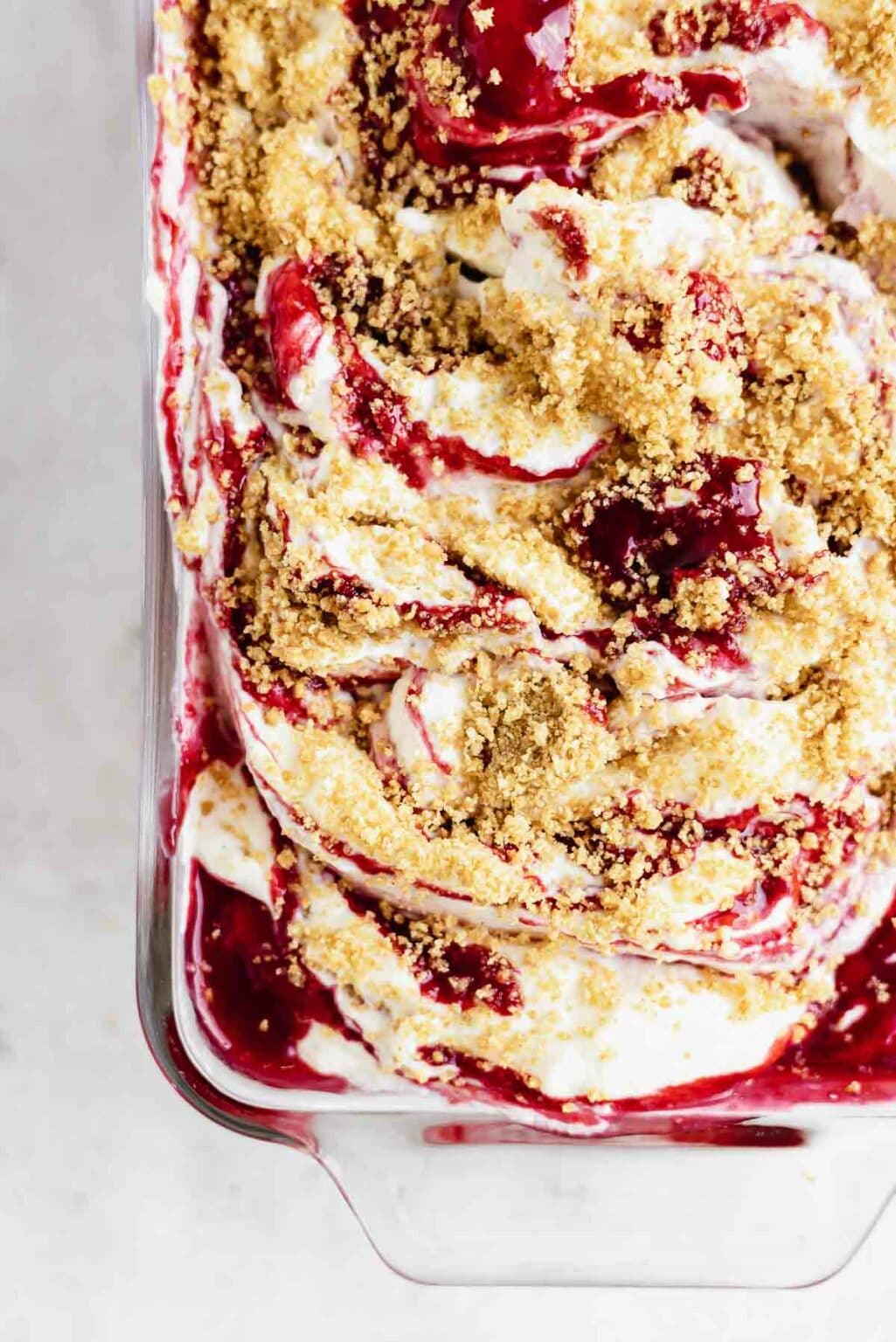 Raspberry Cheesecake Ice Cream - Flouring Kitchen