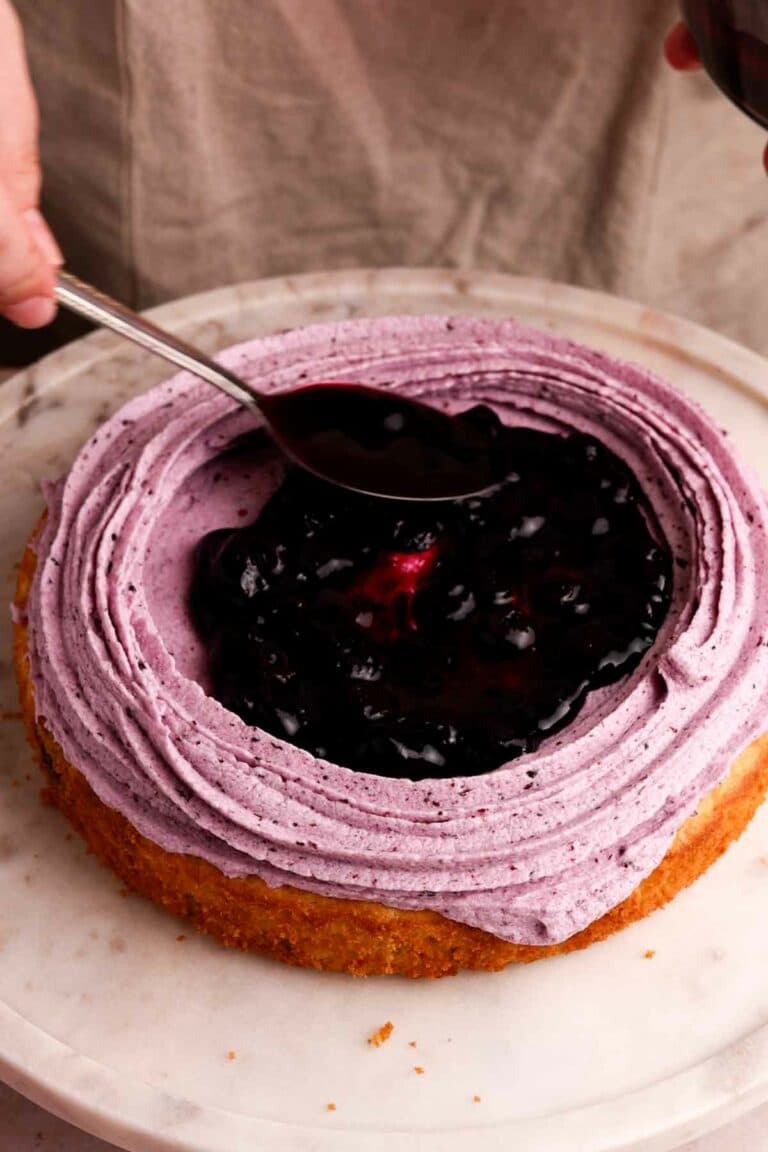Blueberry Birthday Cake - Flouring Kitchen