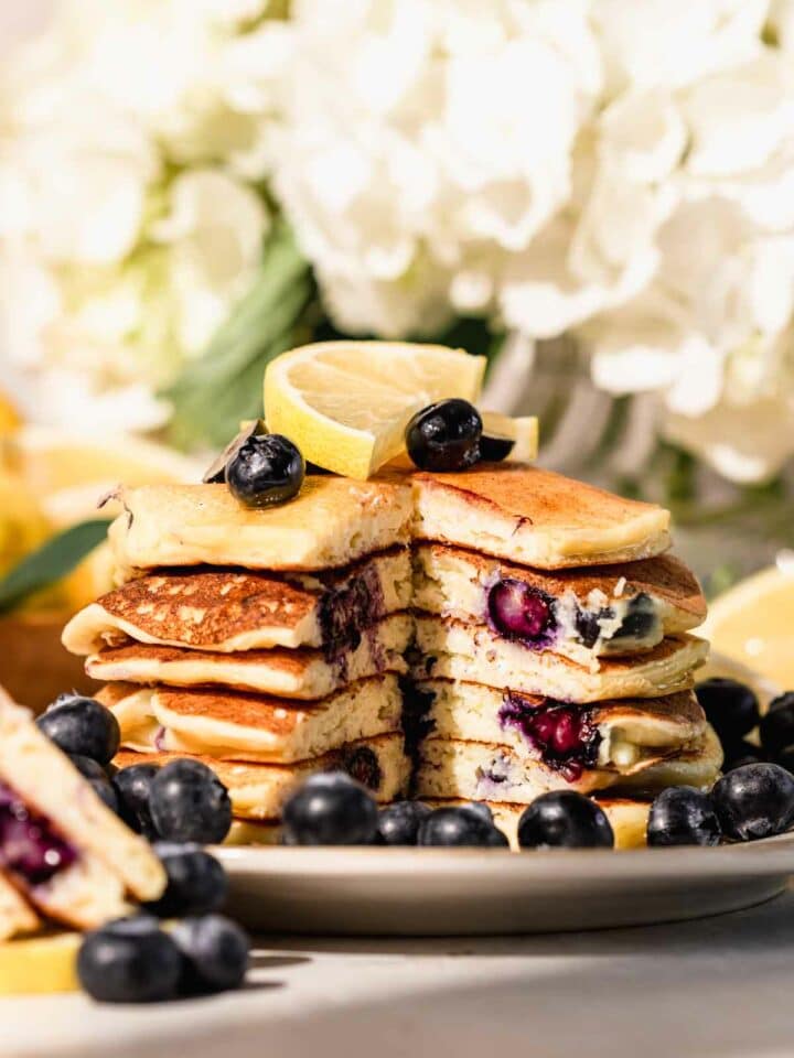 Lemon Victoria Sponge with Lemon Curd - Flouring Kitchen