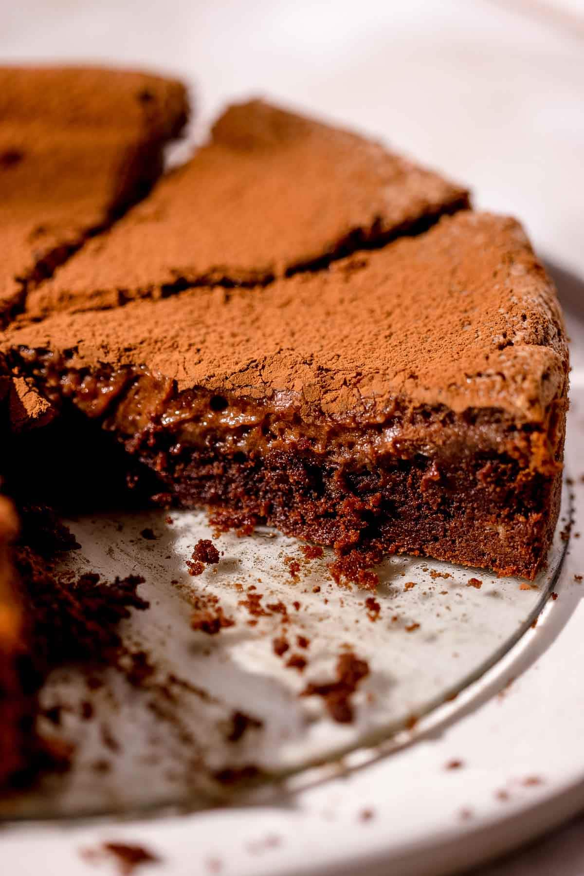 Chocolate Gooey Cake - Flouring Kitchen