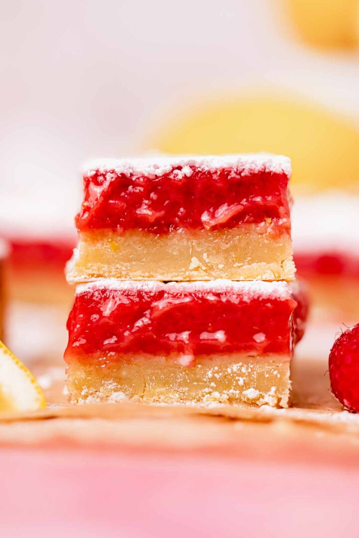 Lemon Raspberry Bars - Flouring Kitchen