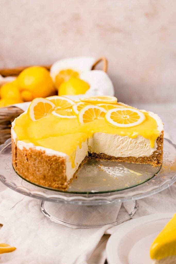 Lemon Curd Cheesecake - Flouring Kitchen
