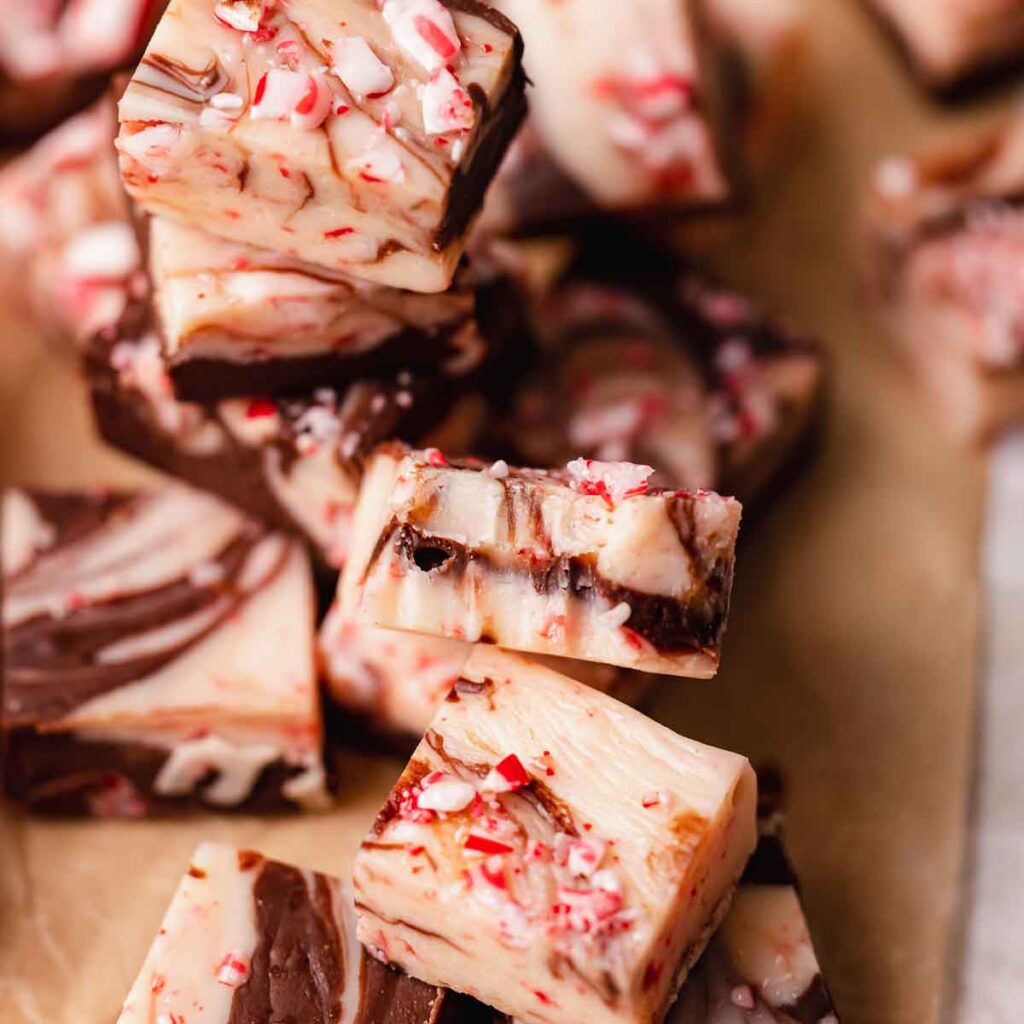 Peppermint Fudge - Flouring Kitchen