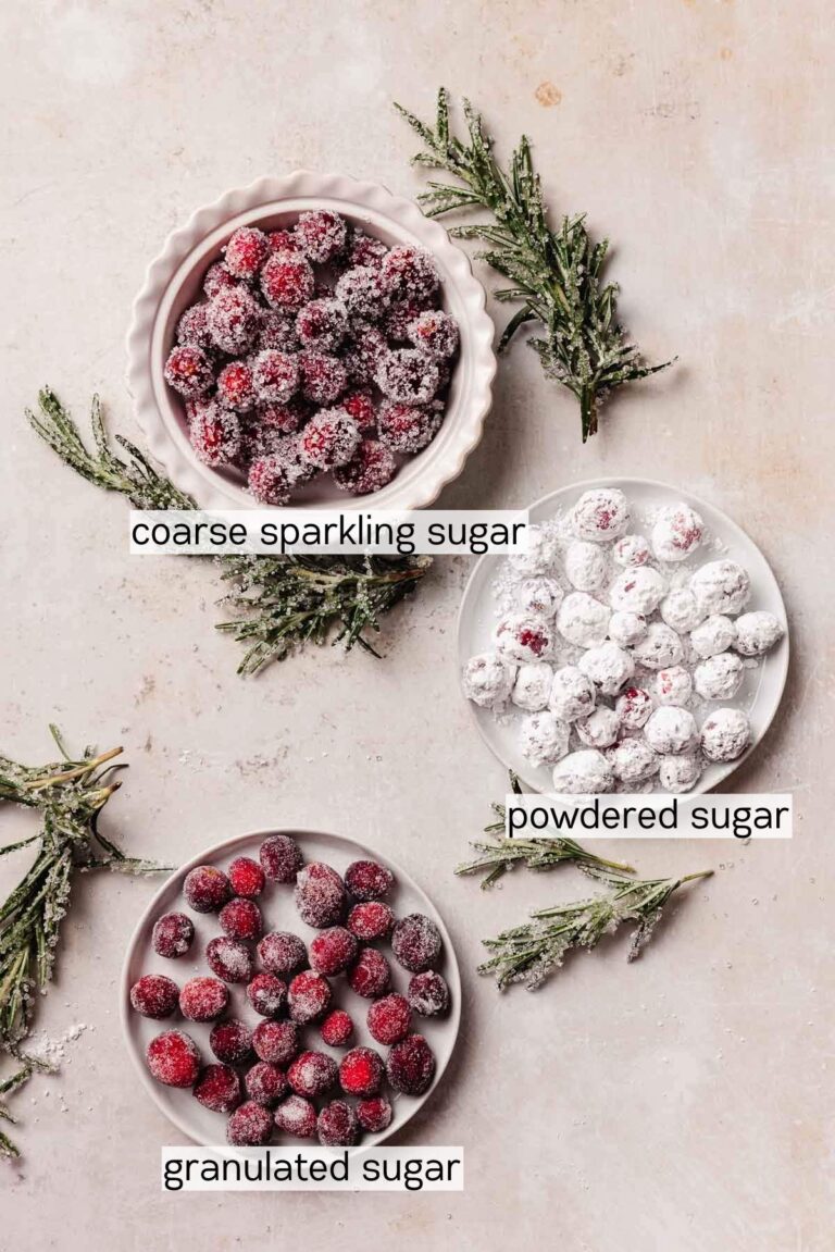 Sugared Cranberries - Flouring Kitchen