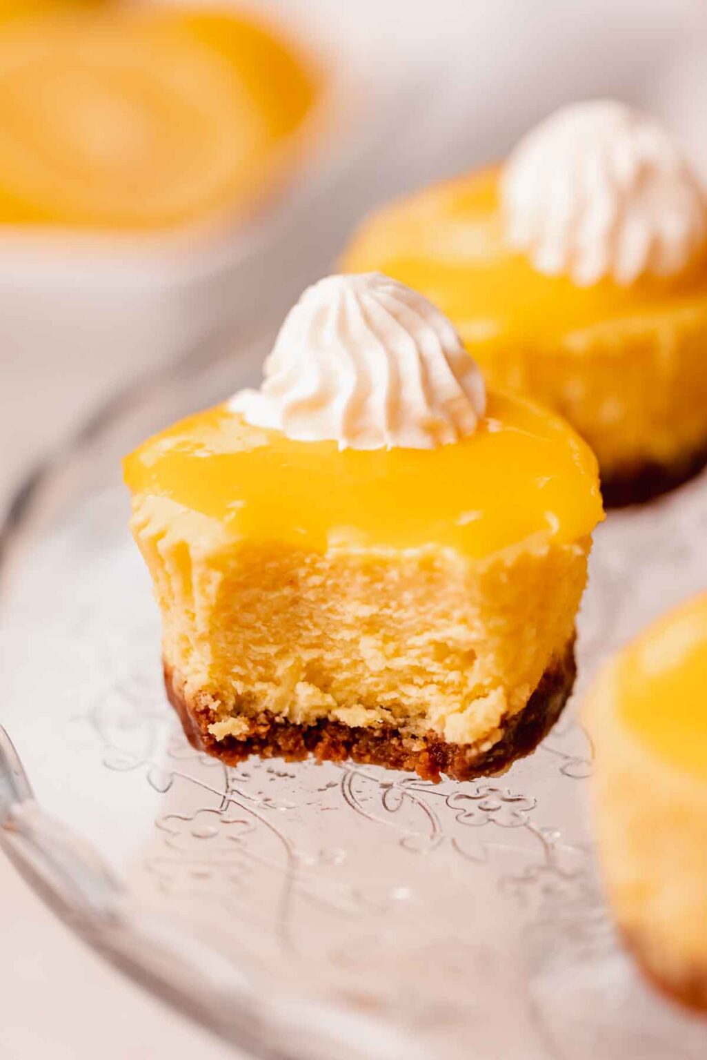 Mini Lemon Cheesecakes - Flouring Kitchen