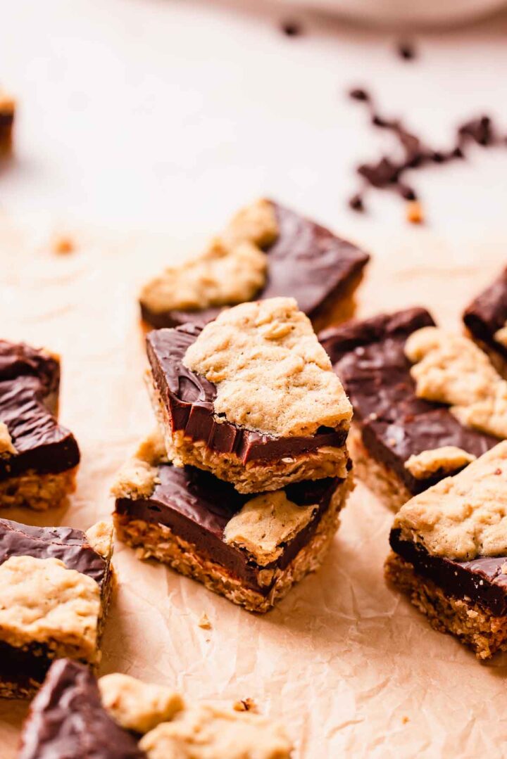 Oatmeal Fudge Bars - Flouring Kitchen