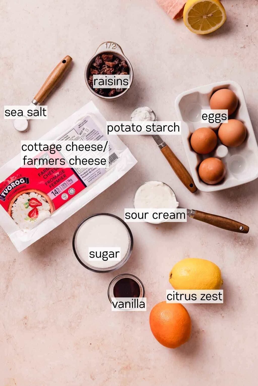 Cottage Cheese Cheesecake [Zapekanka] - Flouring Kitchen