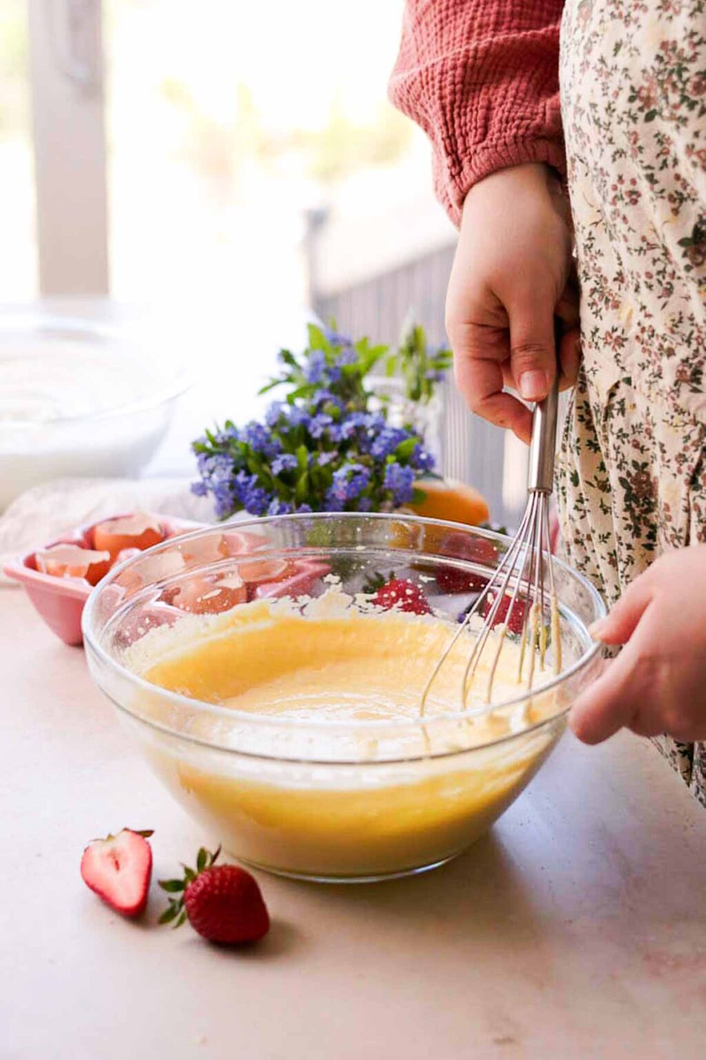 Strawberry Vanilla Cake - Flouring Kitchen