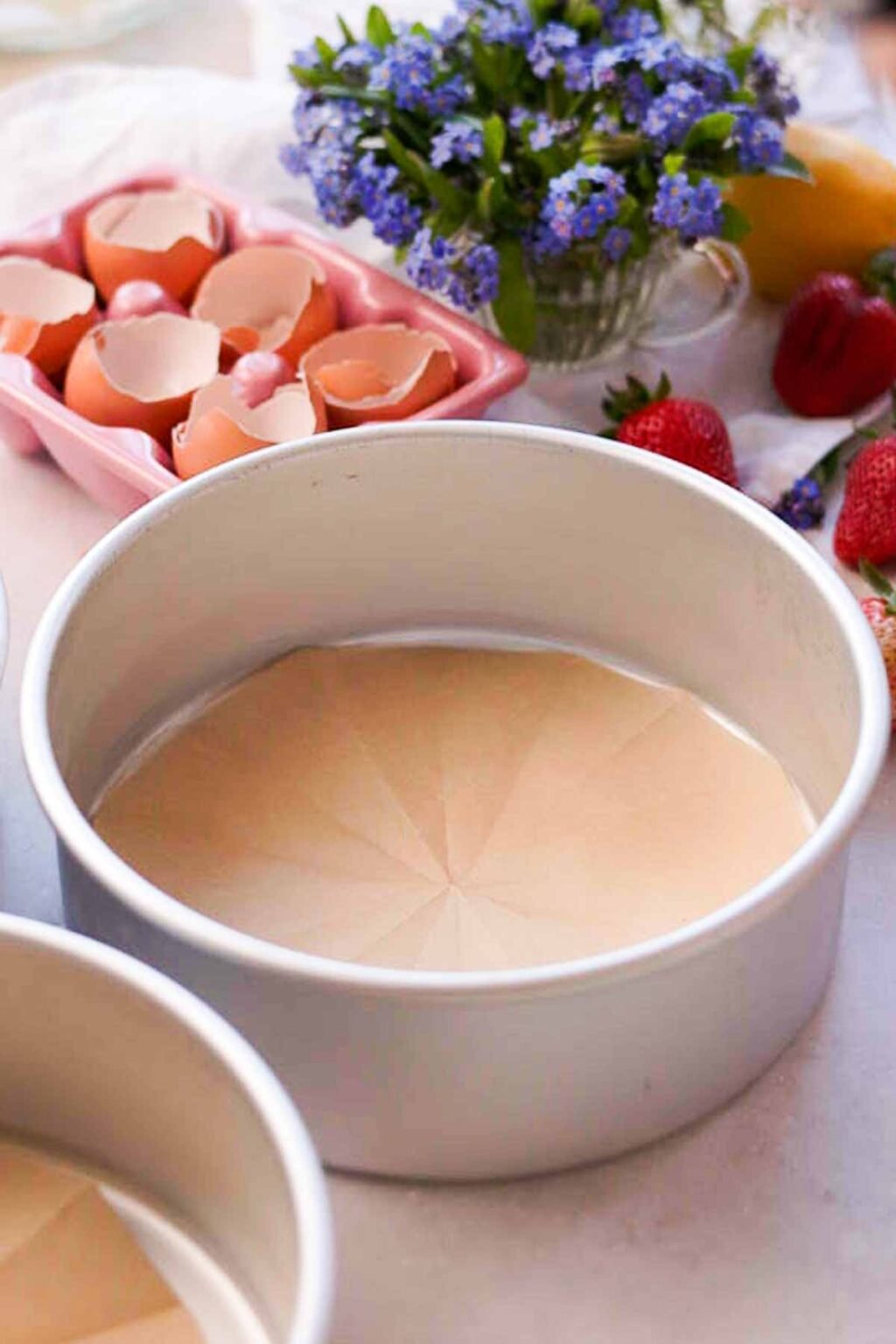 Strawberry Vanilla Cake - Flouring Kitchen