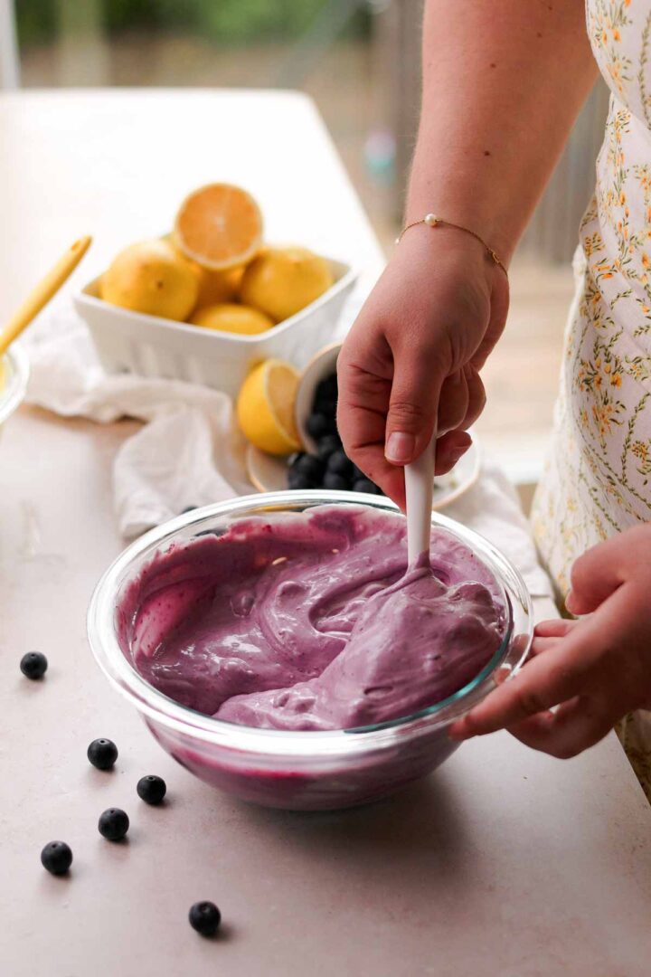 Lemon Blueberry Cheesecake - Flouring Kitchen