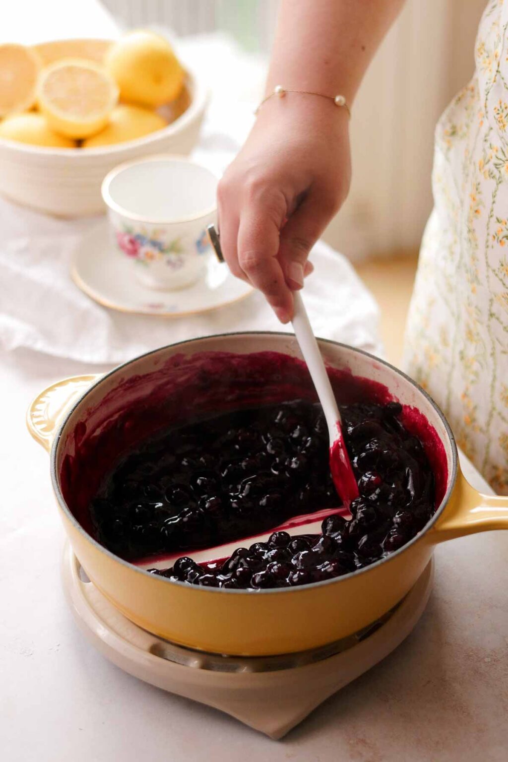 Lemon Blueberry Cheesecake - Flouring Kitchen