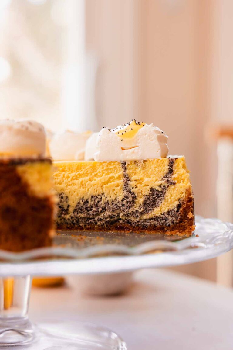 Lemon Poppy Seed Cheesecake - Flouring Kitchen